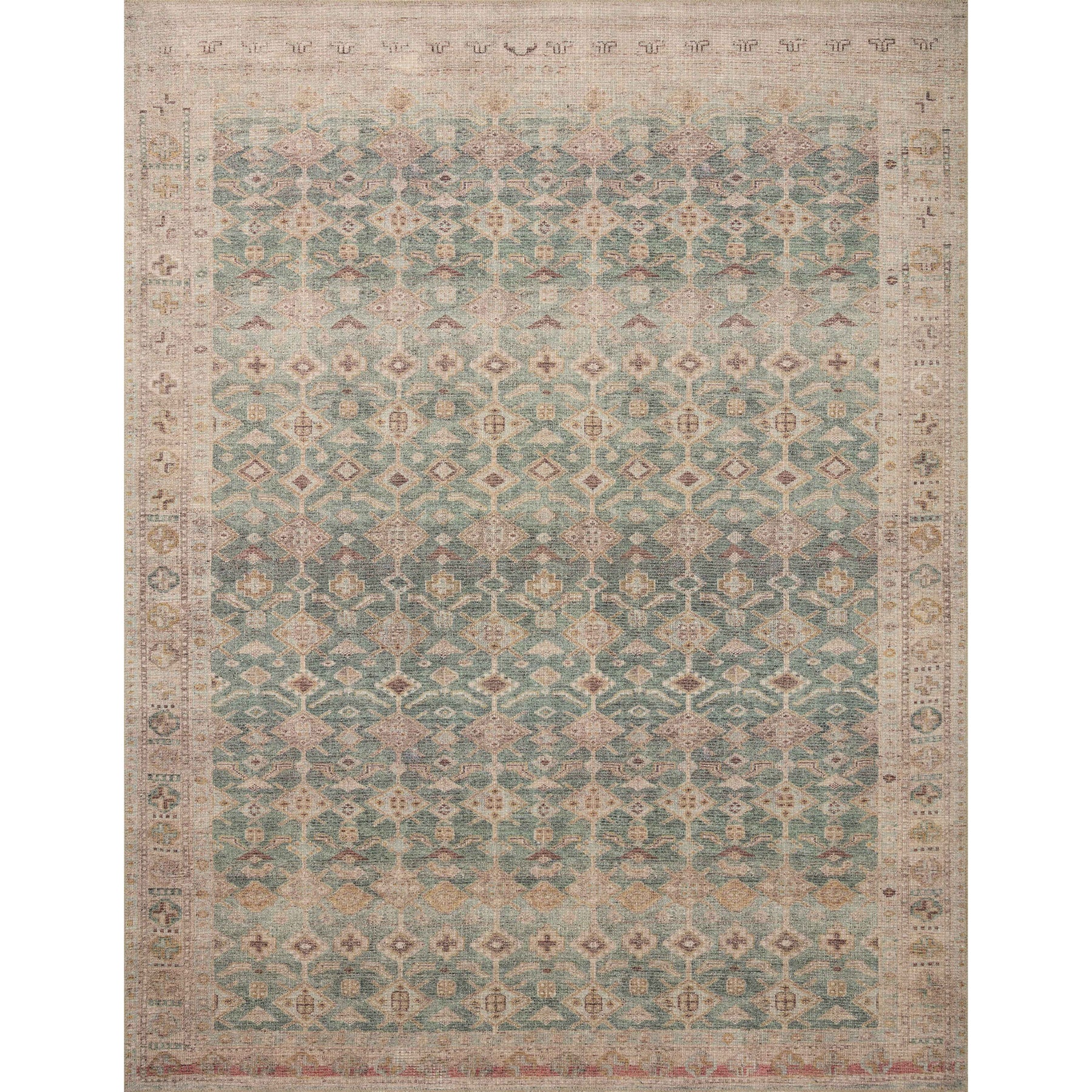 Aubrey Rug 02 | Angela Rose X Loloi | Aqua / Sand – Modern Komfort