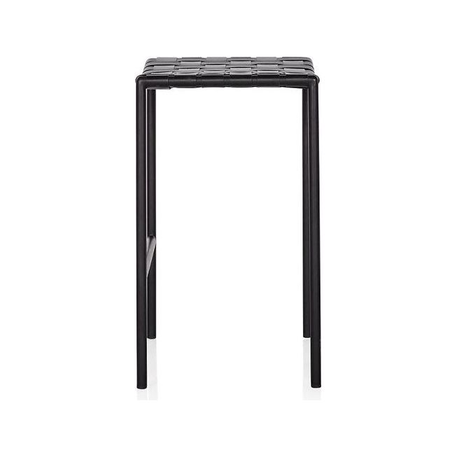 Backless Leather Counter Stool | Black – Modern Komfort