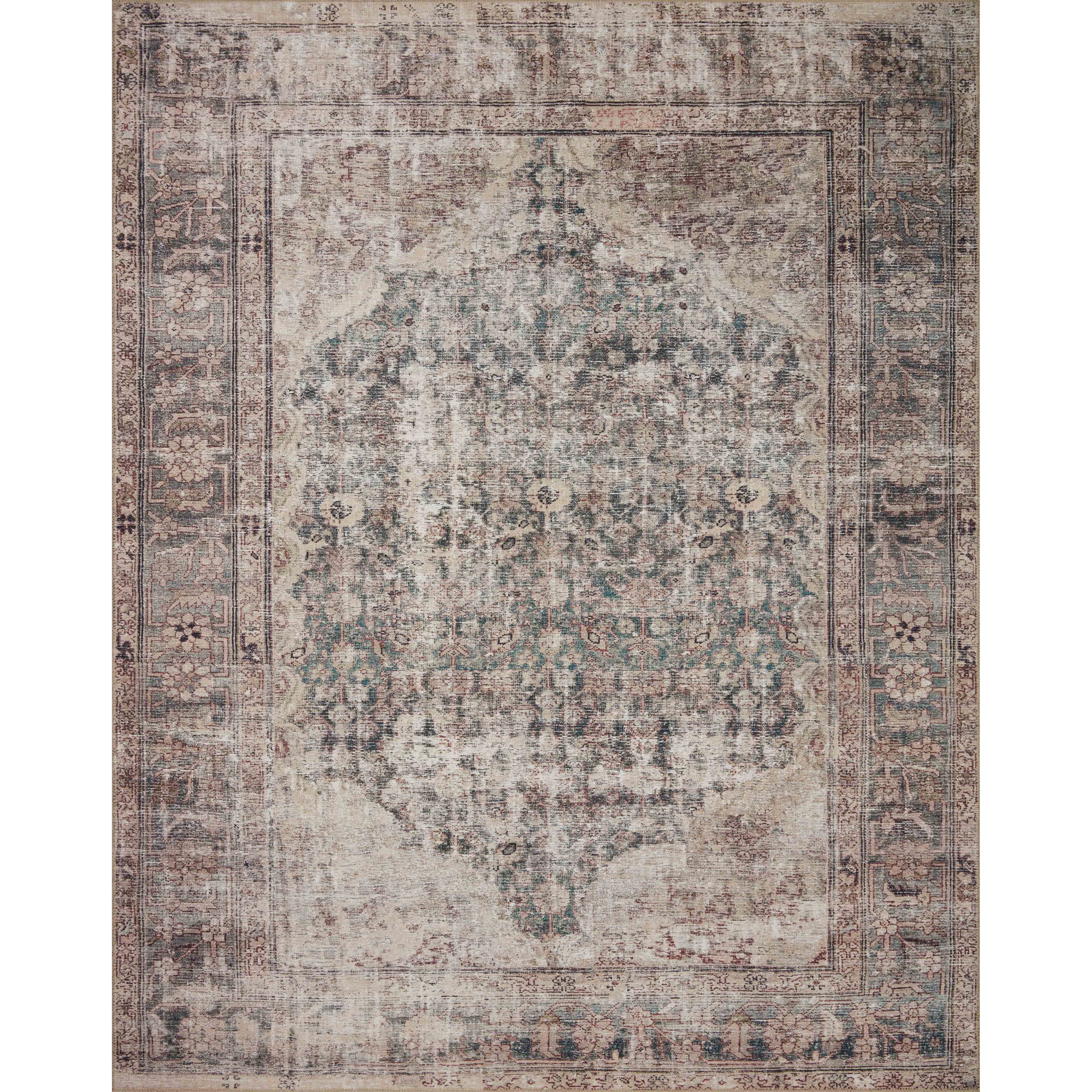 Georgie Rug 08 | Amber Lewis X Loloi | Lagoon / Beige – Modern Komfort