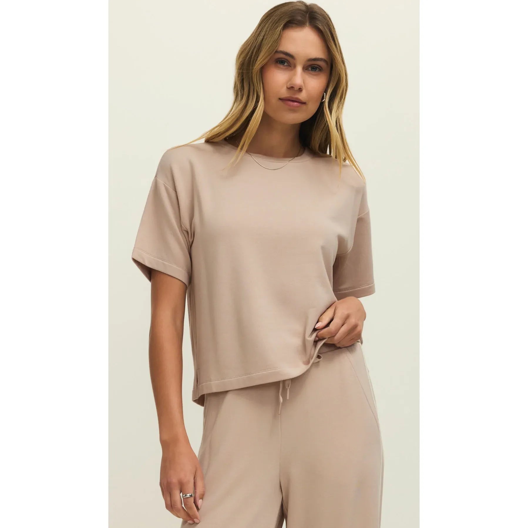 Harbor Short Sleeve Top | Parchment – Modern Komfort