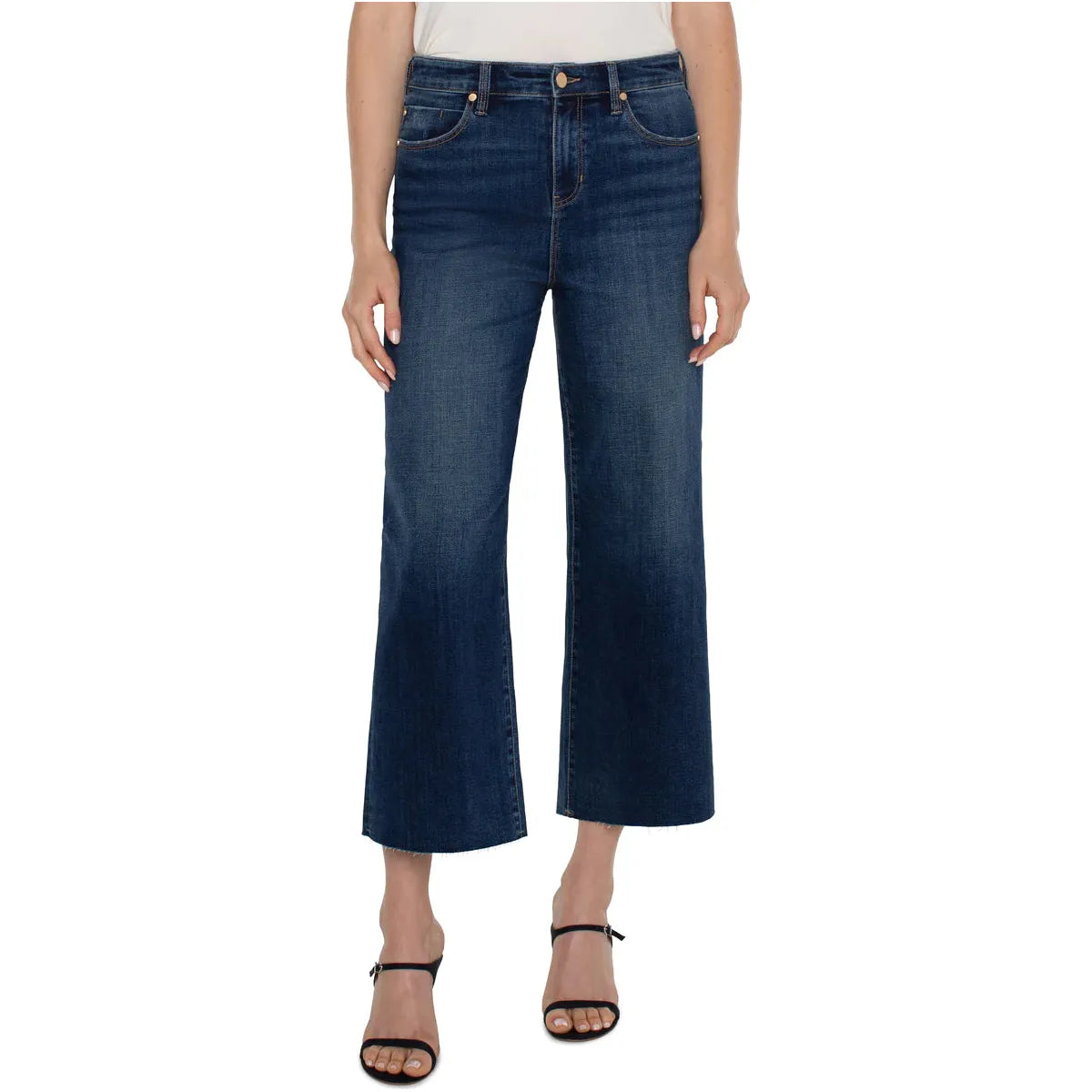Stride Wide Leg Jeans with Cut Hem | Bowers – Modern Komfort