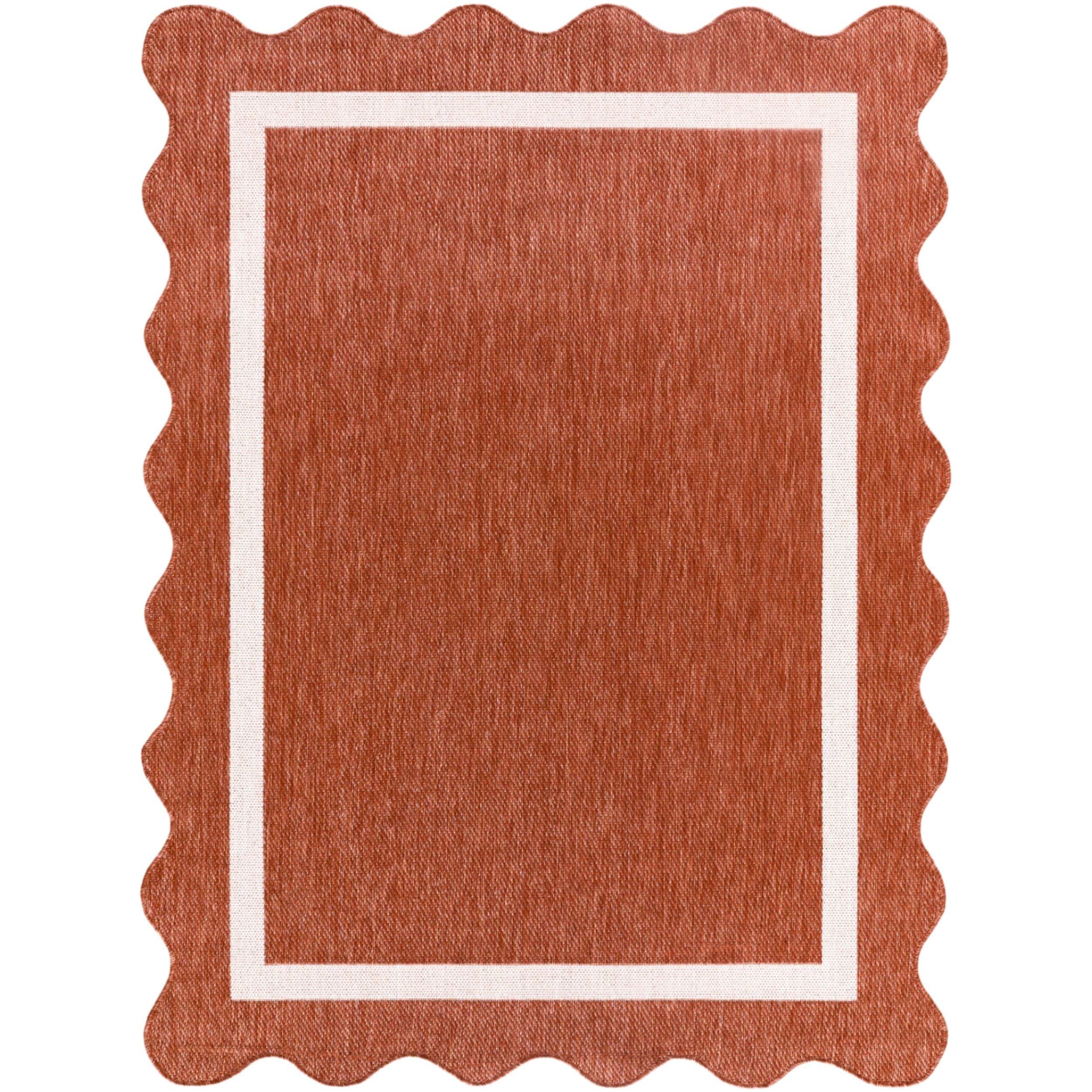 Miami Beach Rug 2329 | Rust / Cream – Modern Komfort