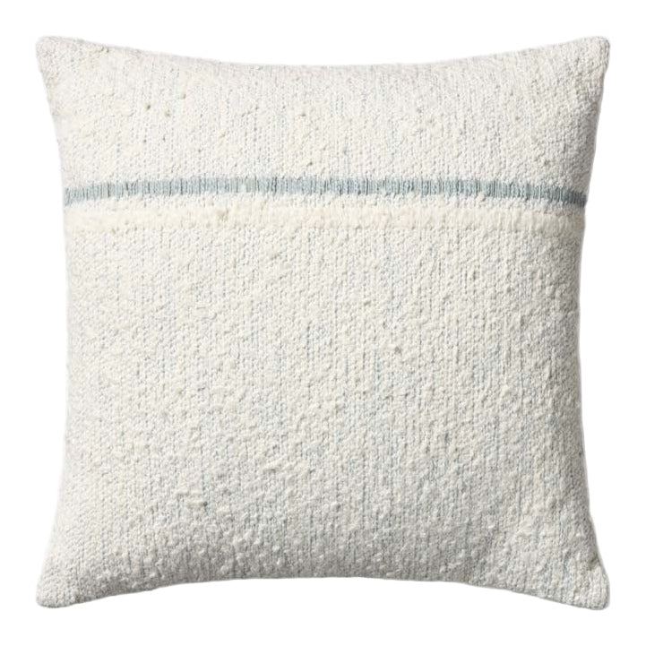 Evynn Pillow | Ivory / Blue – Modern Komfort
