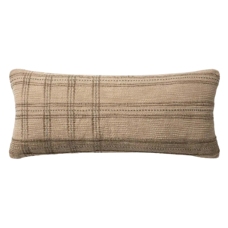 Calista Pillow | Angela Rose x Loloi | Tan / Slate – Modern Komfort