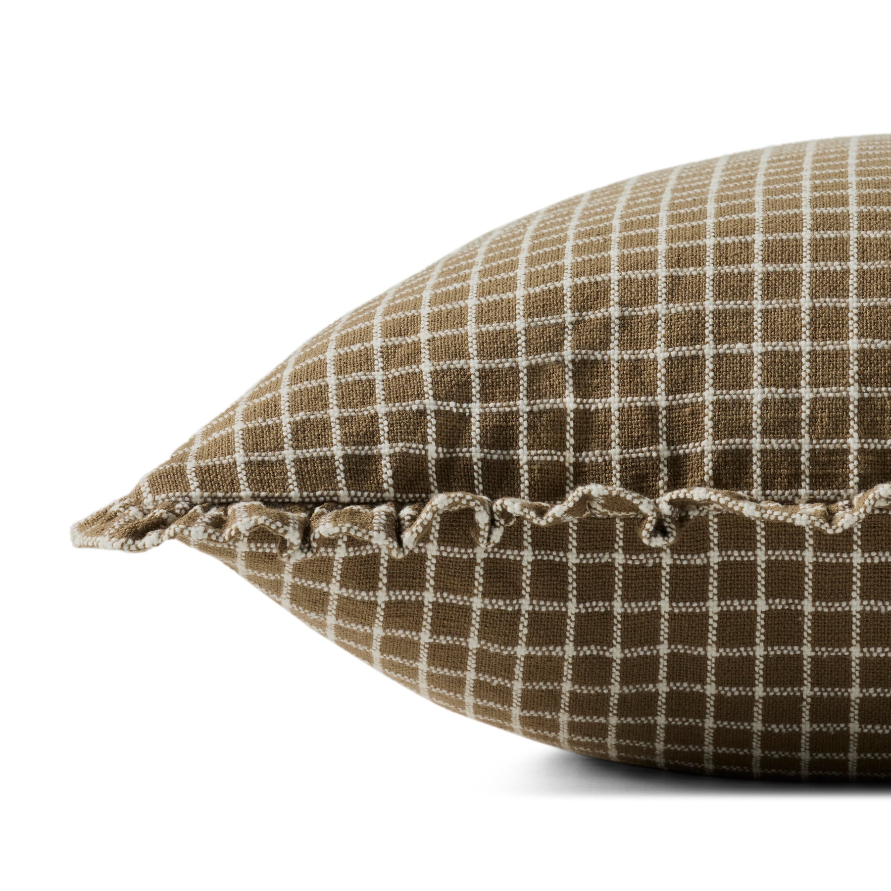 Dinah Pillow | Chris Loves Julia X Loloi | Chocolate – Modern Komfort