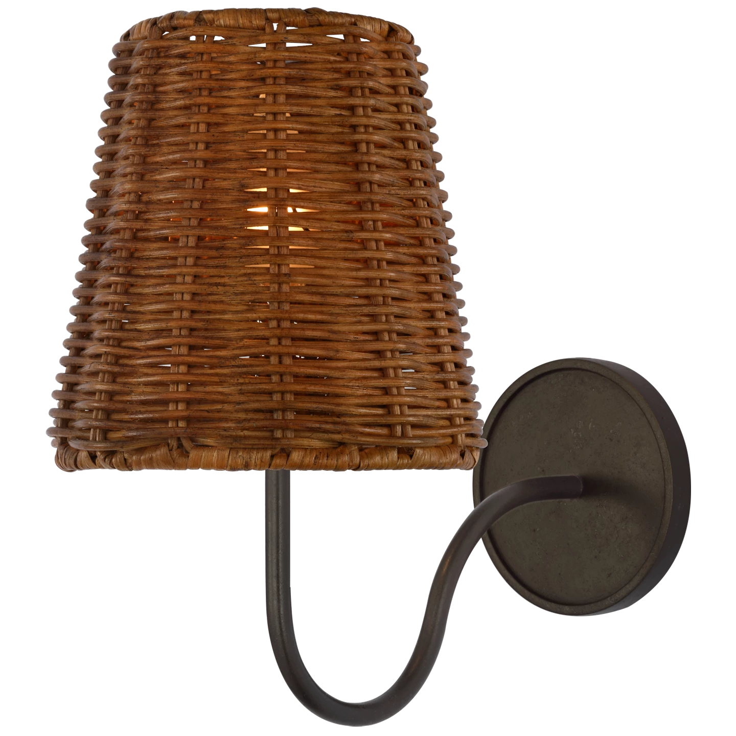 Lyndsie Wall Sconce | Dark Wicker – Modern Komfort